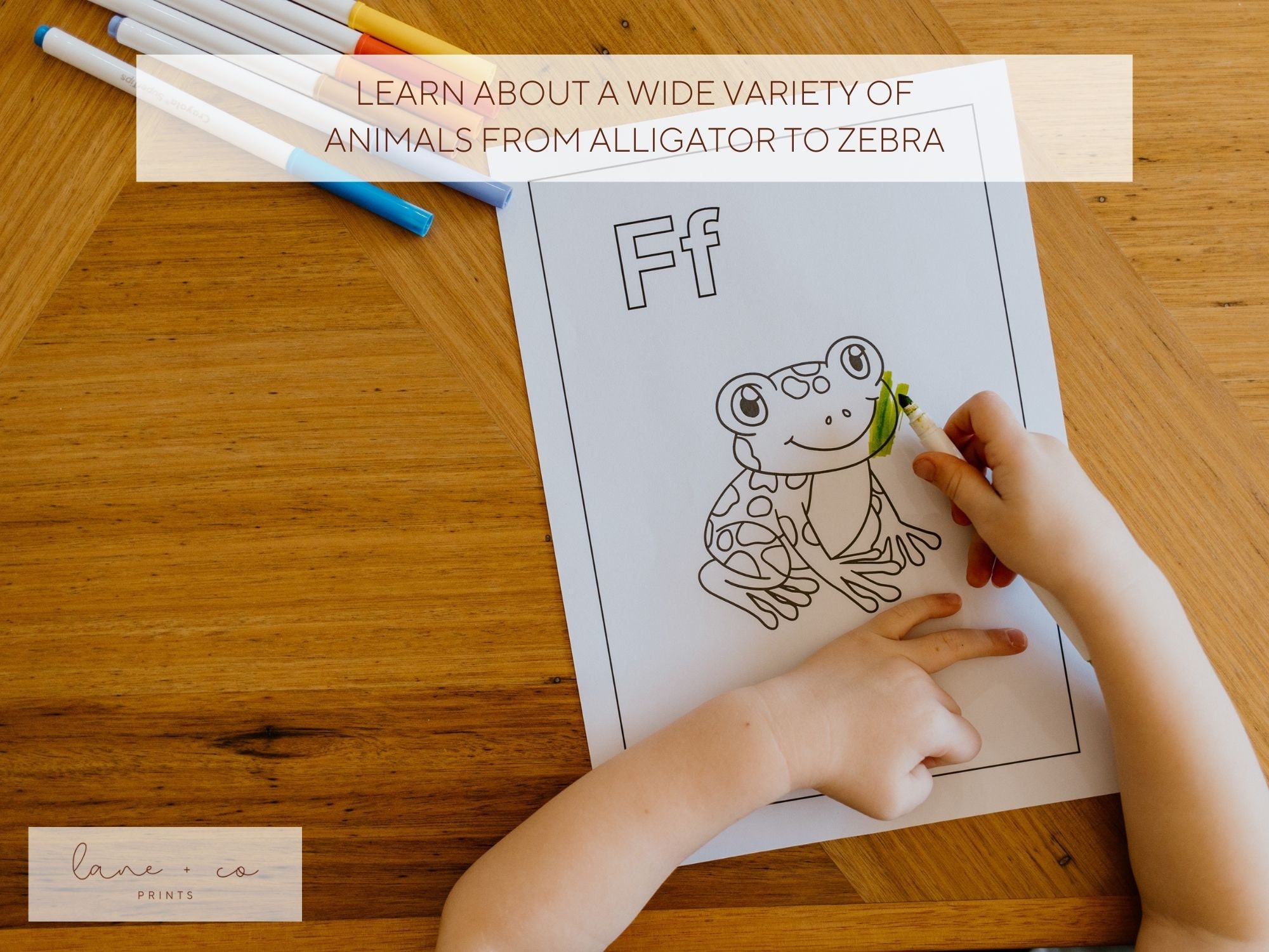 Toddler A-Z Animal Alphabet Colouring Pages - Instant Download, Toddler ...