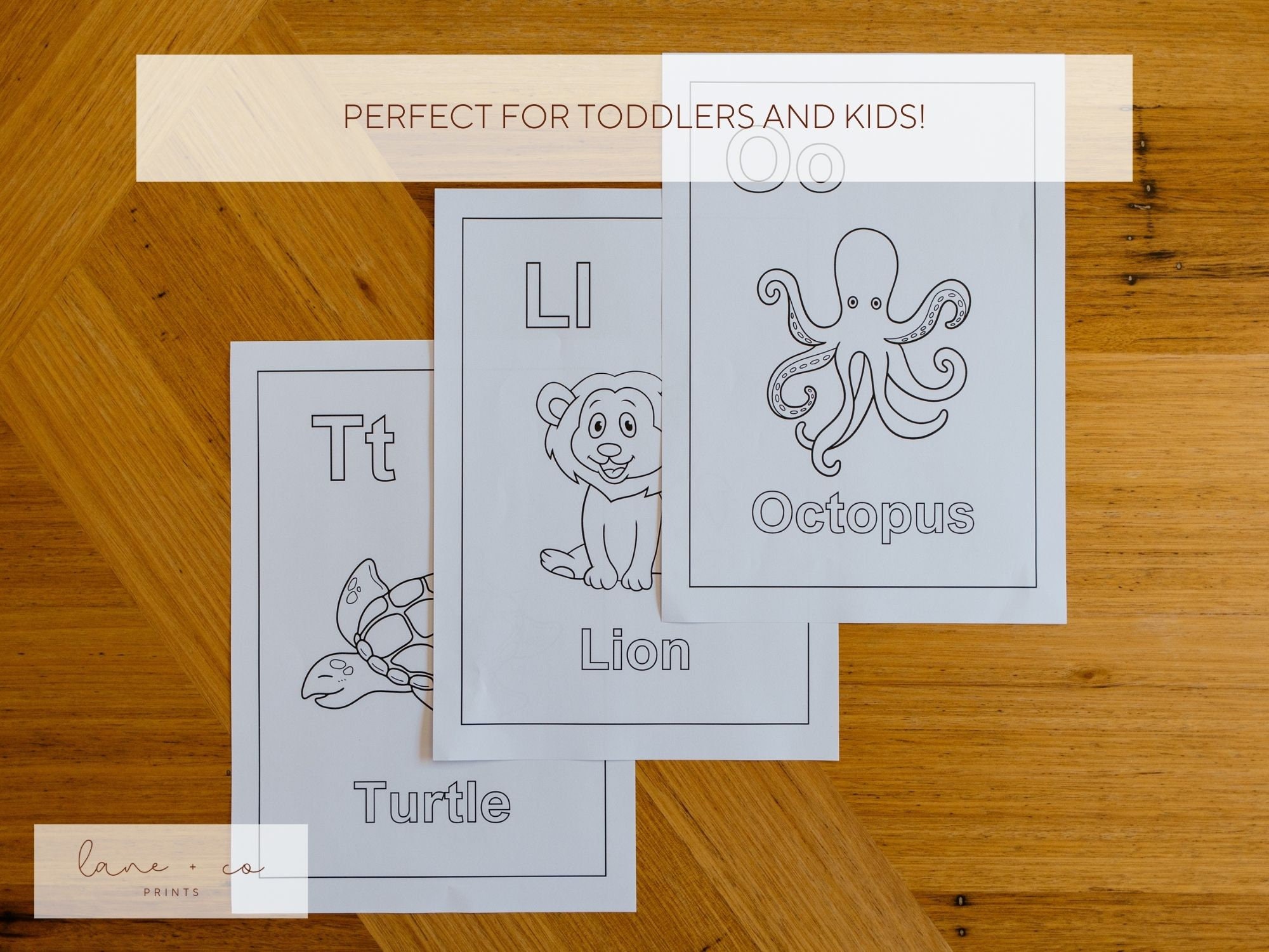 Toddler A-Z Animal Alphabet Colouring Pages - Instant Download, Toddler ...