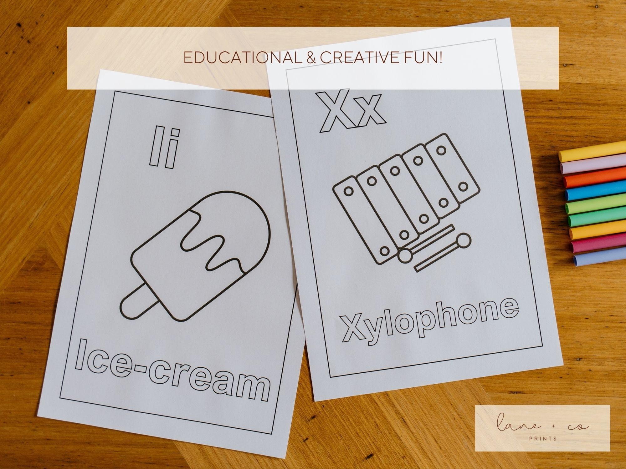 Toddler A-Z Alphabet Colouring Pages - Instant Download, Toddler and ...