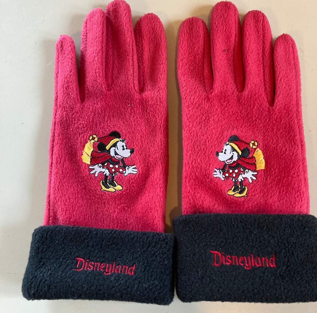 Minnie Mouse Gloves - Etsy