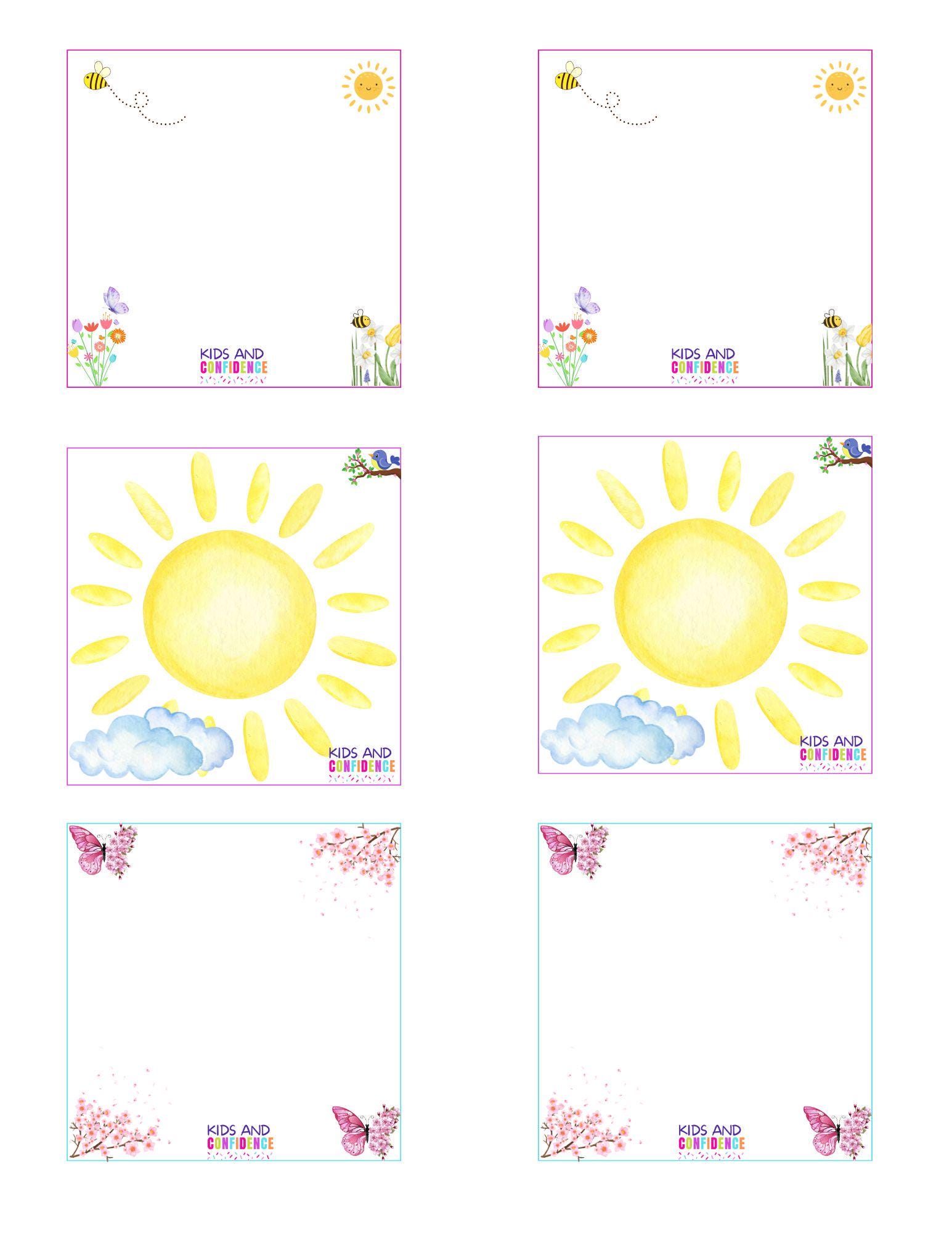 Printable Spring Affirmation Notes – Fun & Positive Notes for Kids - Etsy