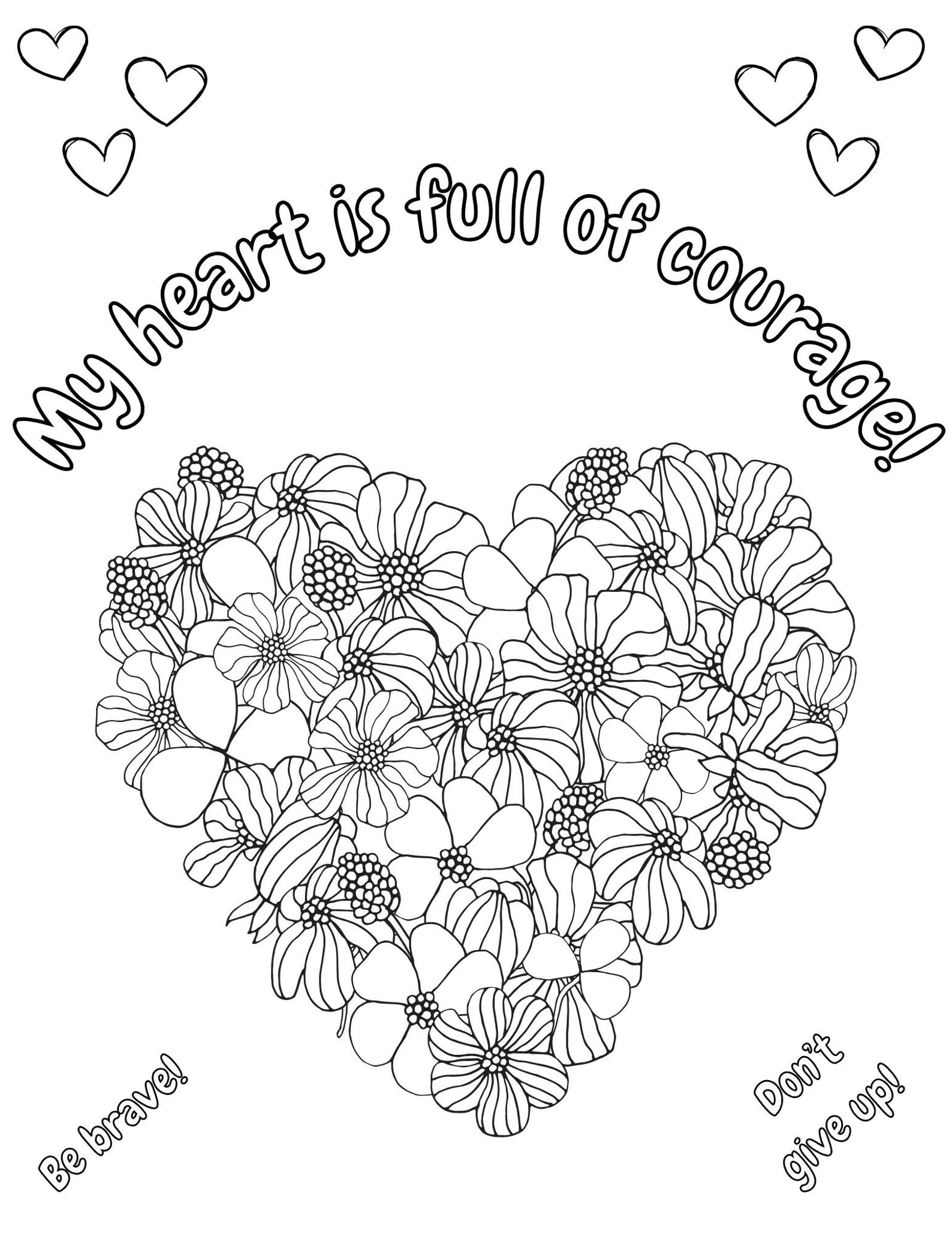 Spring Confidence Coloring Pages for Kids – Printable Affirmation ...