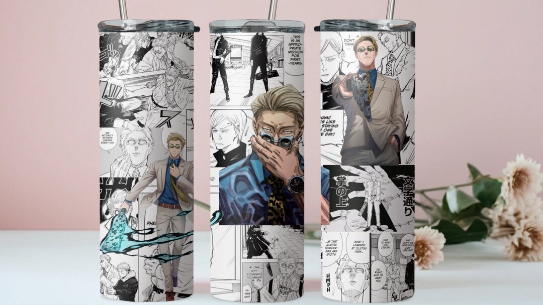 J J K Anime Character Metal Tumbler 20oz Otaku Anime Inspired Gift ...