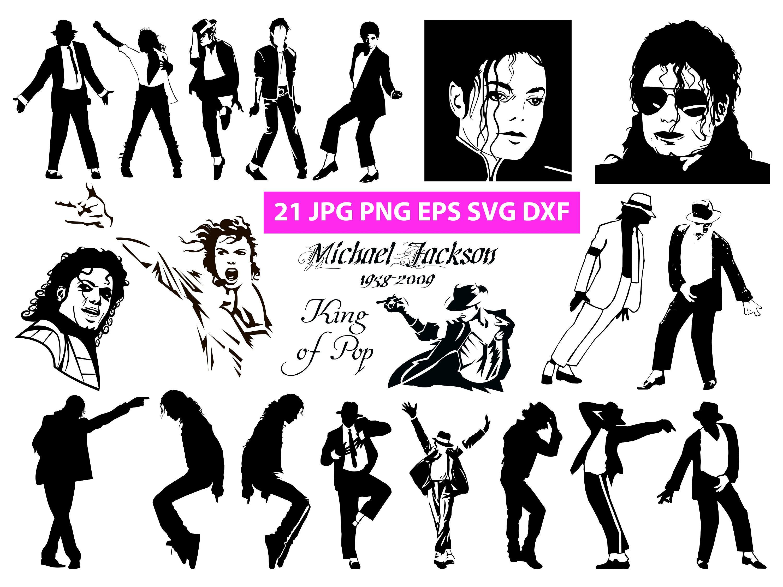 Michael Jackson SVG / Michael Jackson PNG / Michael Jackson Clipart ...