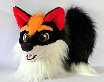 Utahraptor Dinosaur Partial Fursuit fursuit Head and Armsleeves With ...