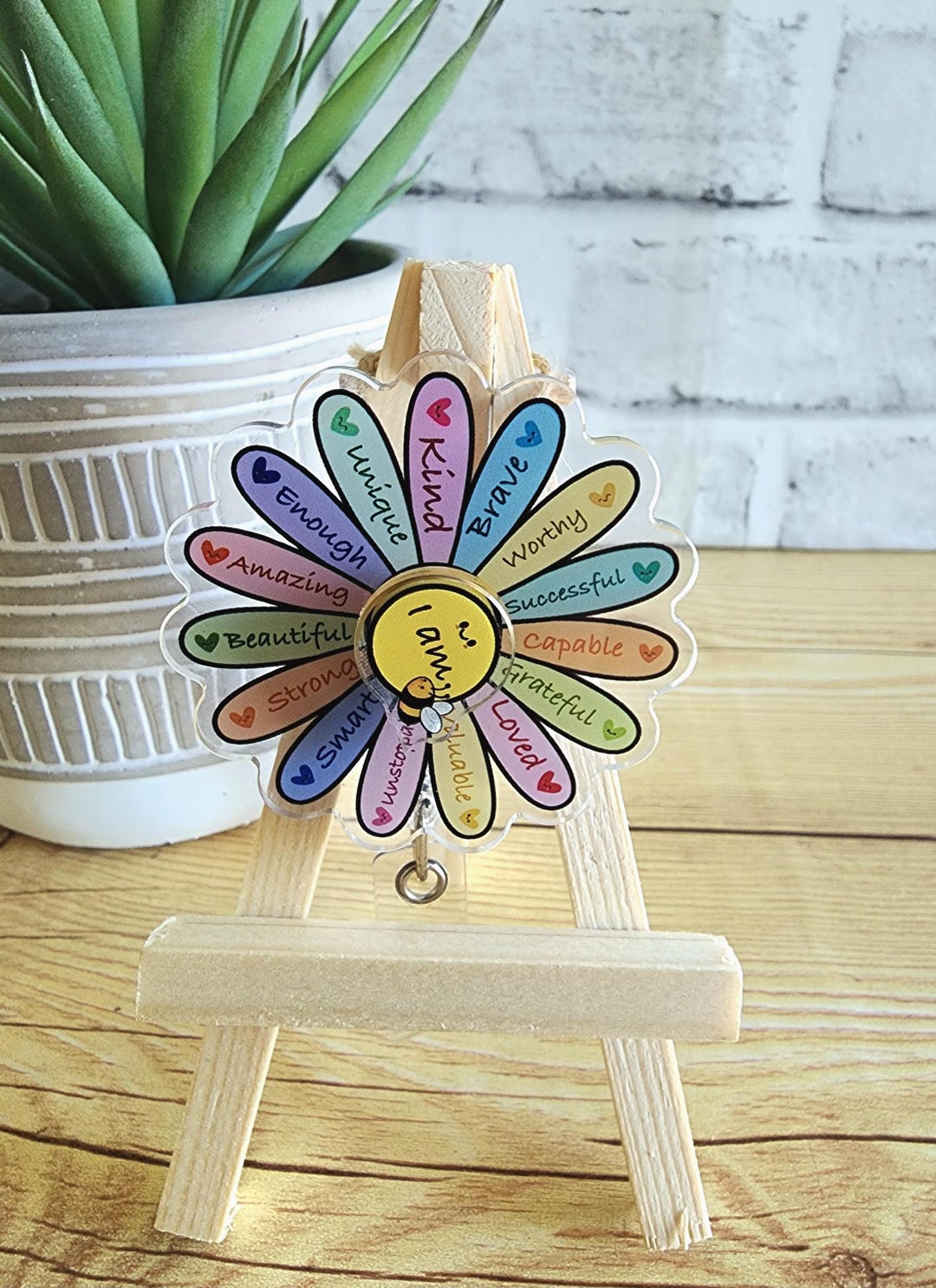 Affirmarion "i Am" Spinner Badge - Etsy