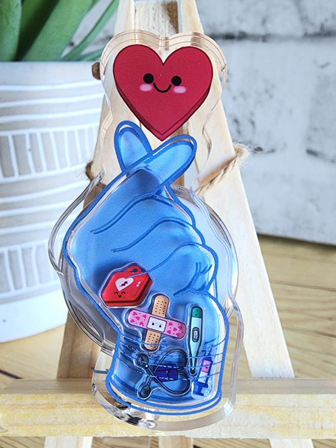 Healing Hands Shaker Badge - Etsy