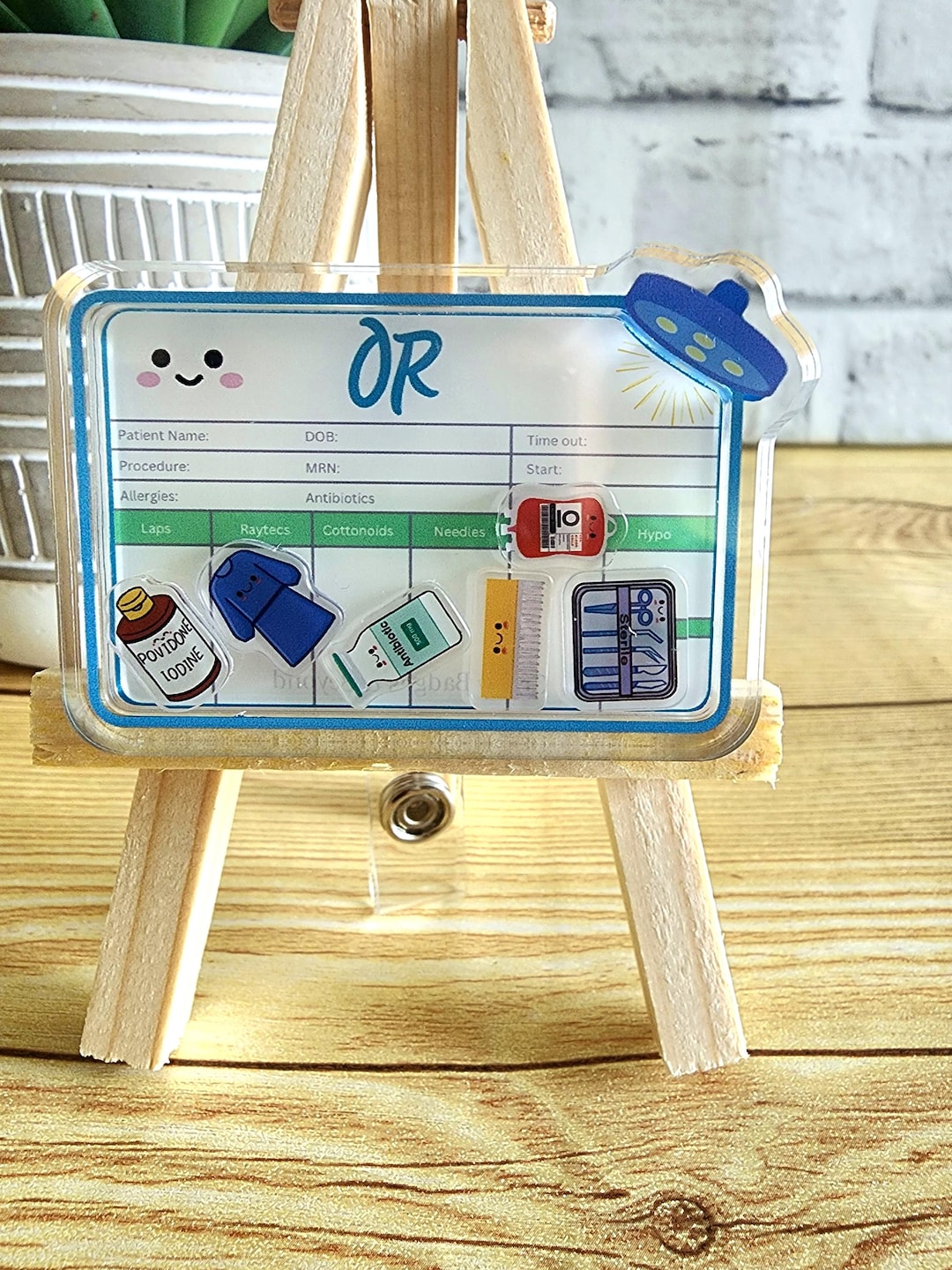 OR White Board Shaker Badge - Etsy