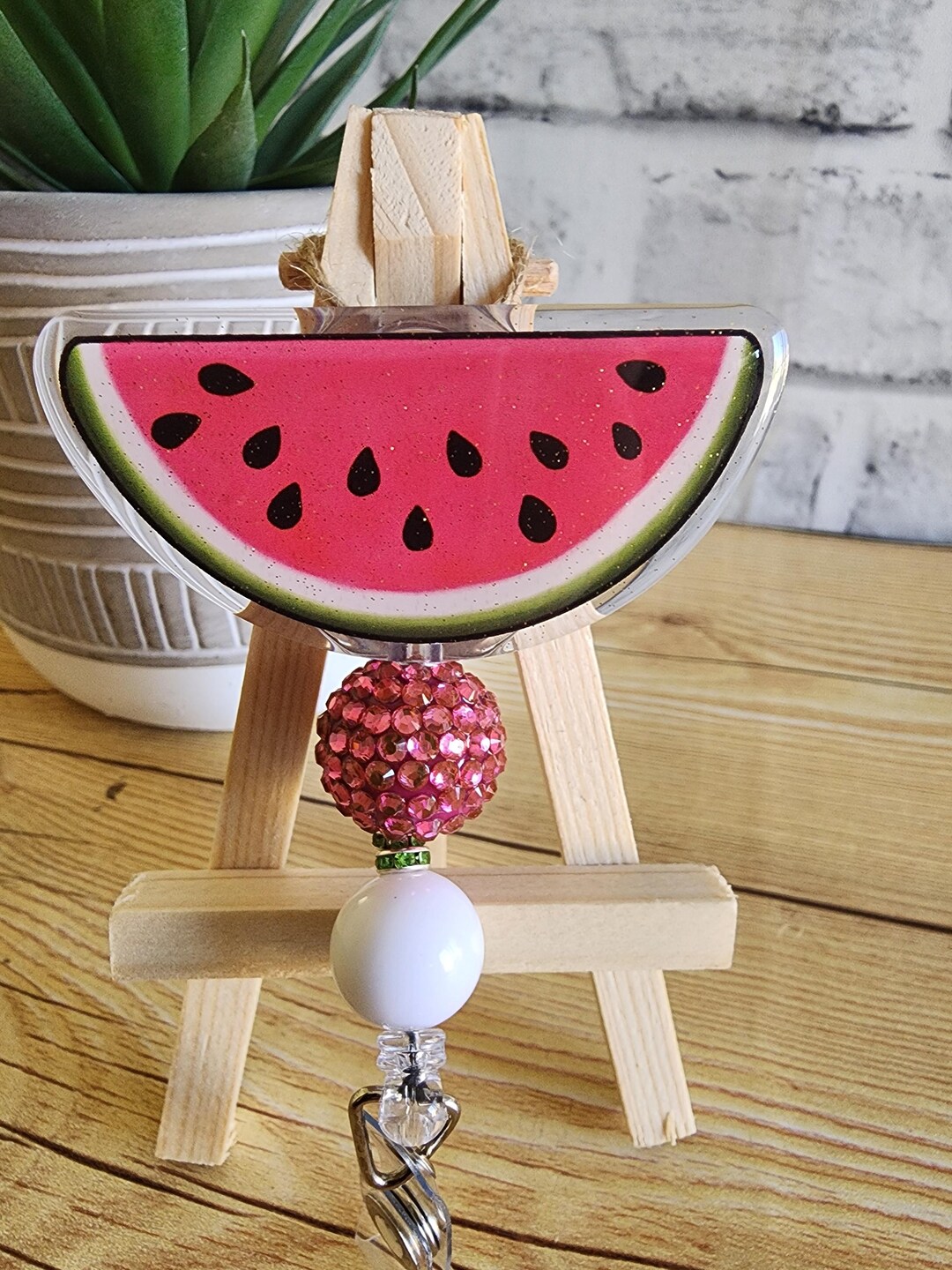 Glitter Watermelon Badge - Etsy