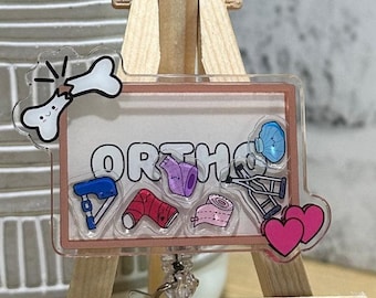 Ortho Badge Reel and Buddy Set, Personalized, Orthopedic Badge Reel ...