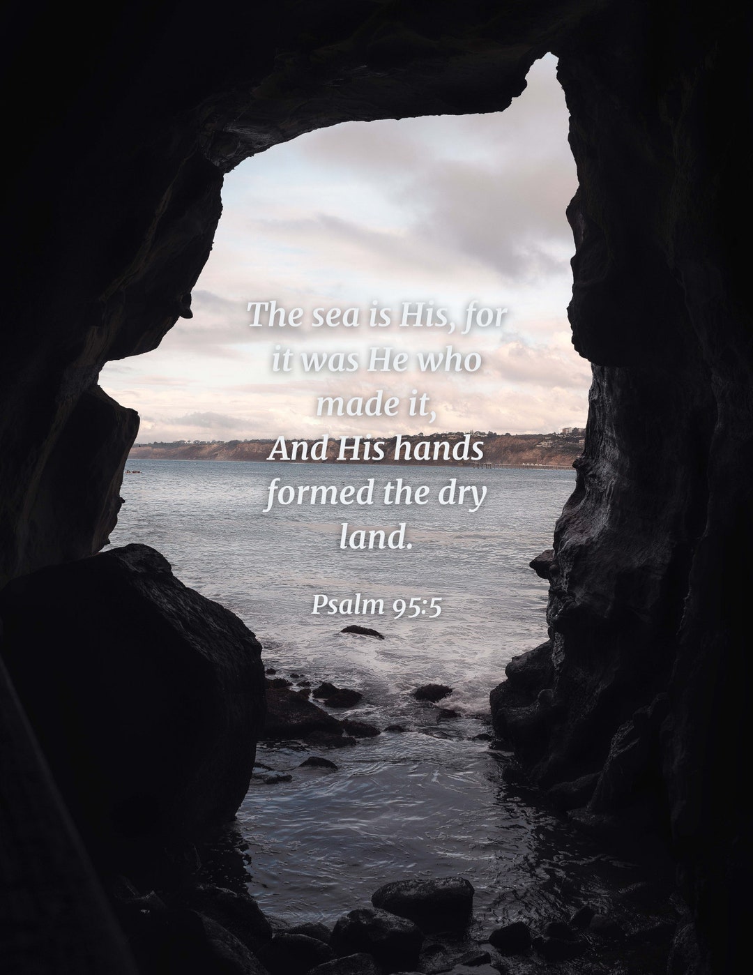 Bible Verse Psalm 95:5 - Etsy