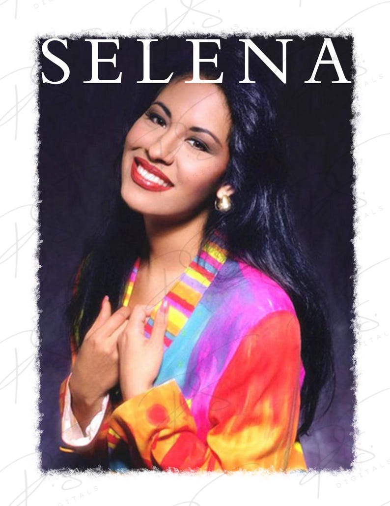 Selena PNG, Digital File, Selena Quintanilla, Colorful T-shirt - Etsy