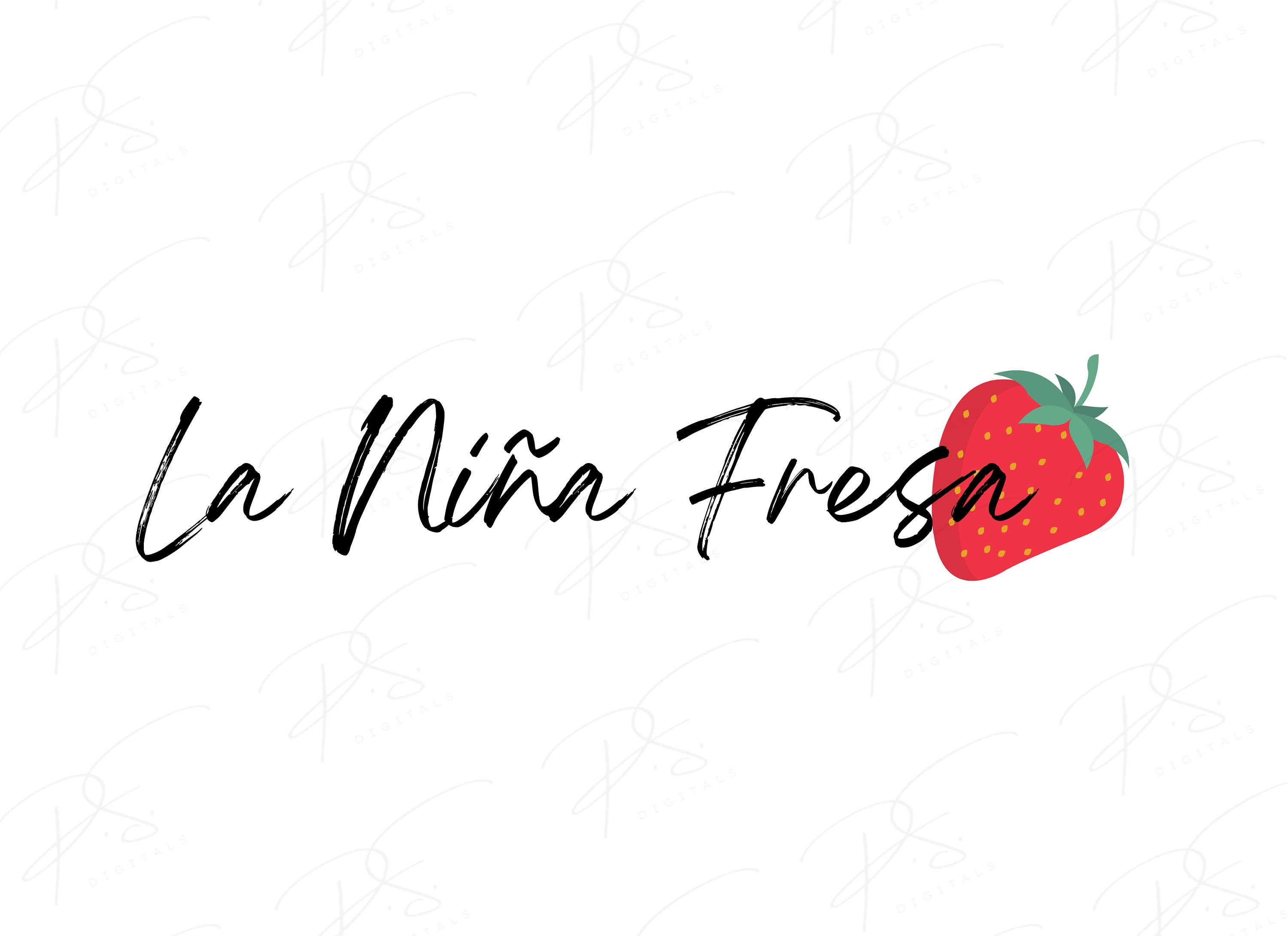 La Nina Fresa PNG, Strawberry, Spanish, Soy Fresa Y Que - Etsy