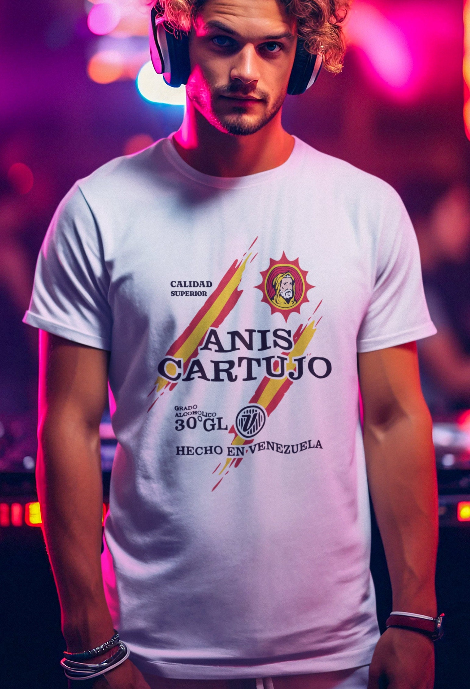 Anis Cartujo T-shirt: Venezuelan Retro Tee, Unisex Bella Canvas - Etsy