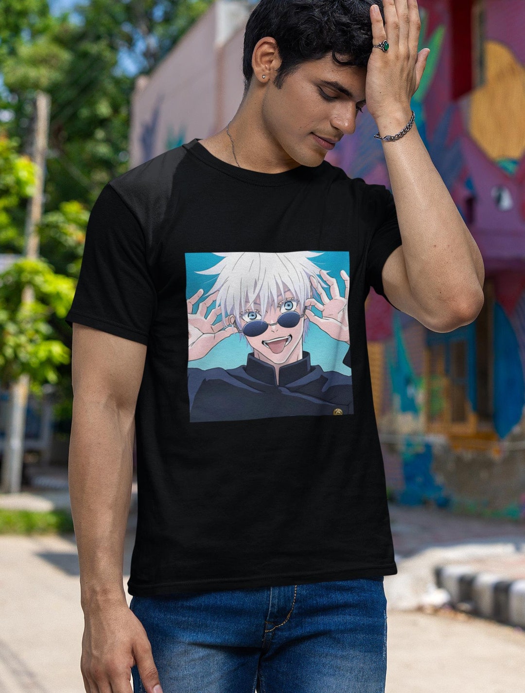 Gojo Satoru Tshirt, Anime Tshirt, the Honored One Tshirt, Jujutsu ...