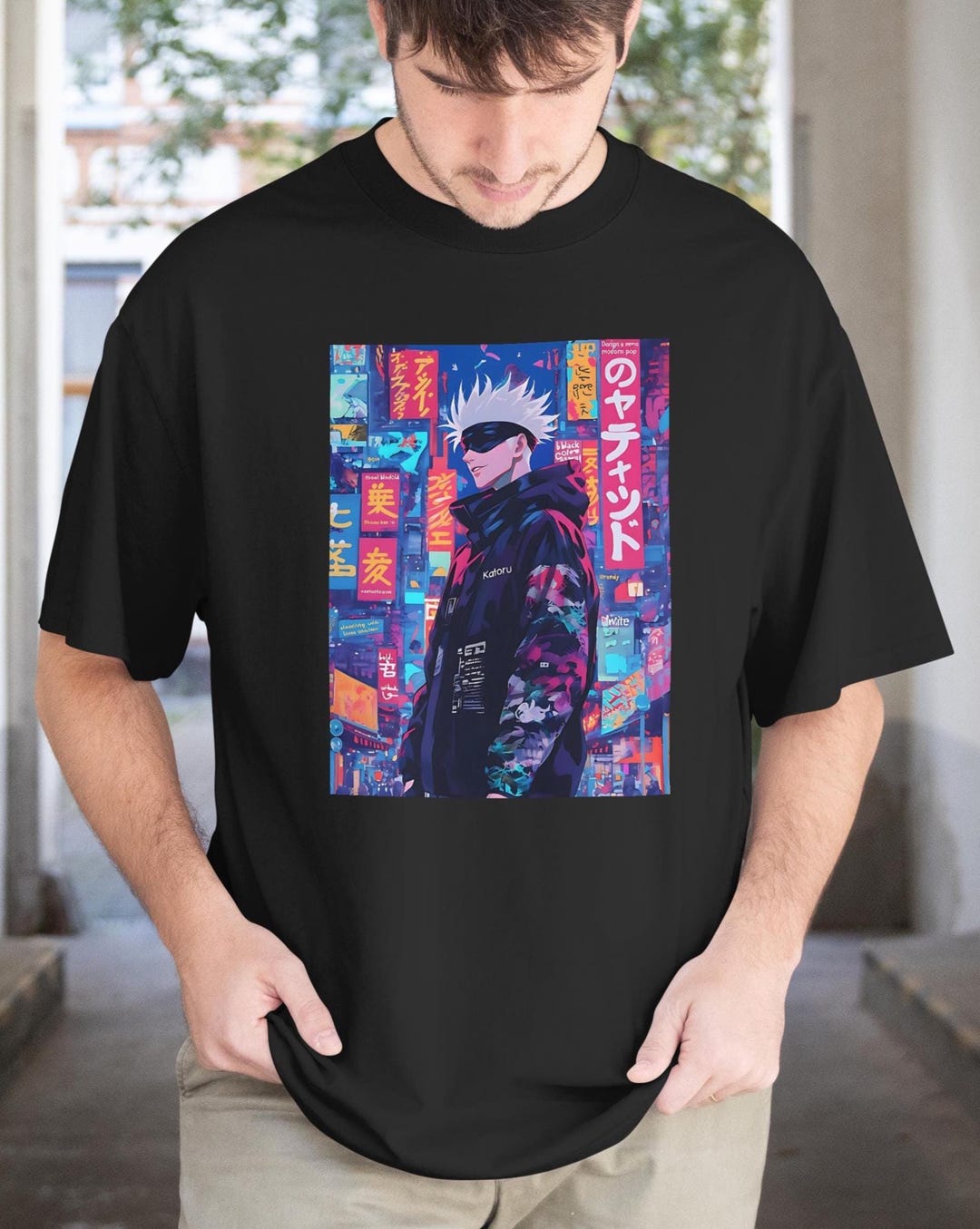 Gojo Satoru Tshirt, Jujutsu Kaisen Anime Shirt, Unisex Graphic Tee ...