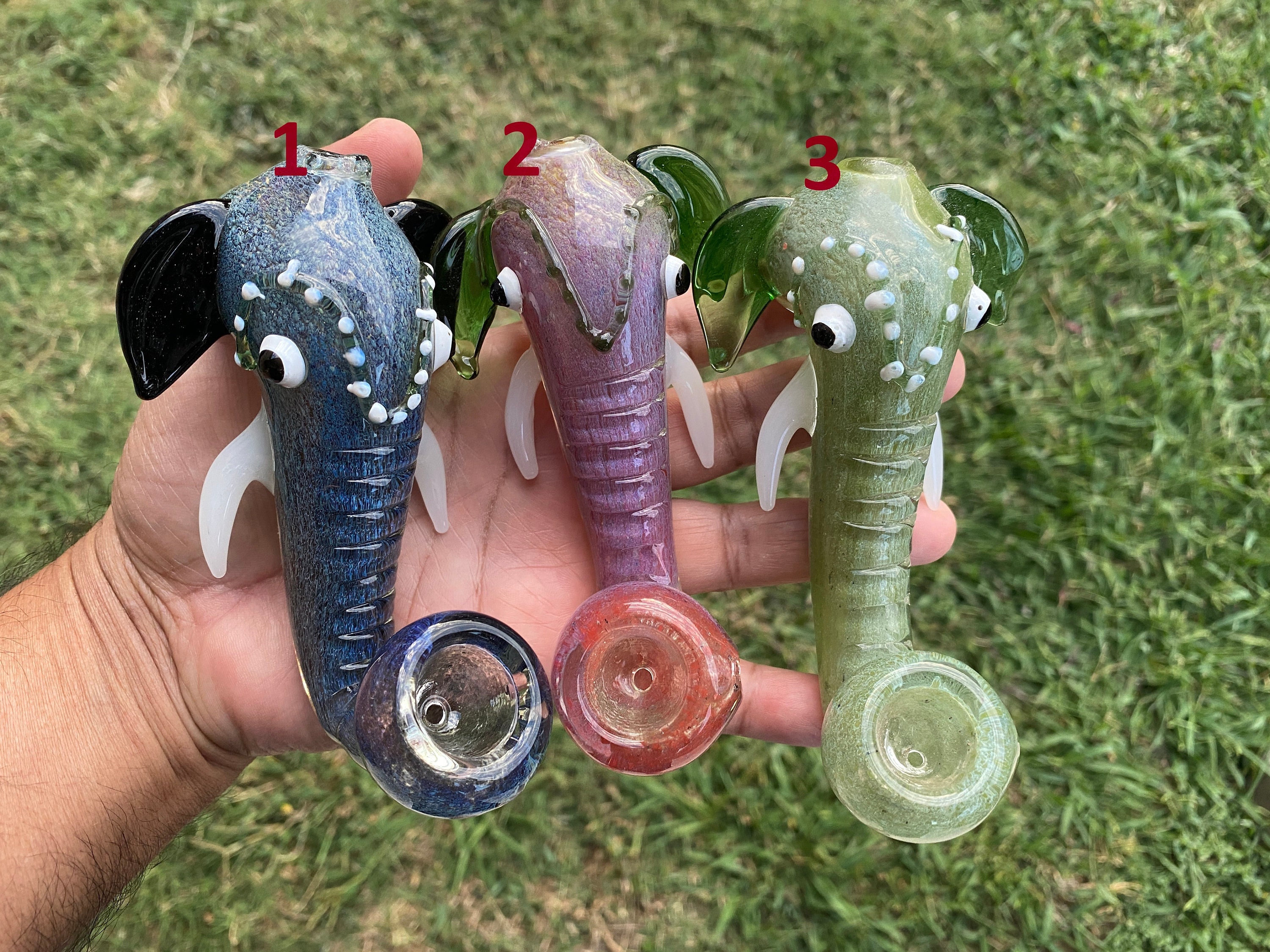 Elephant Head Design Tobacco Pipe, Smoking Pipe, Designer Piece ...