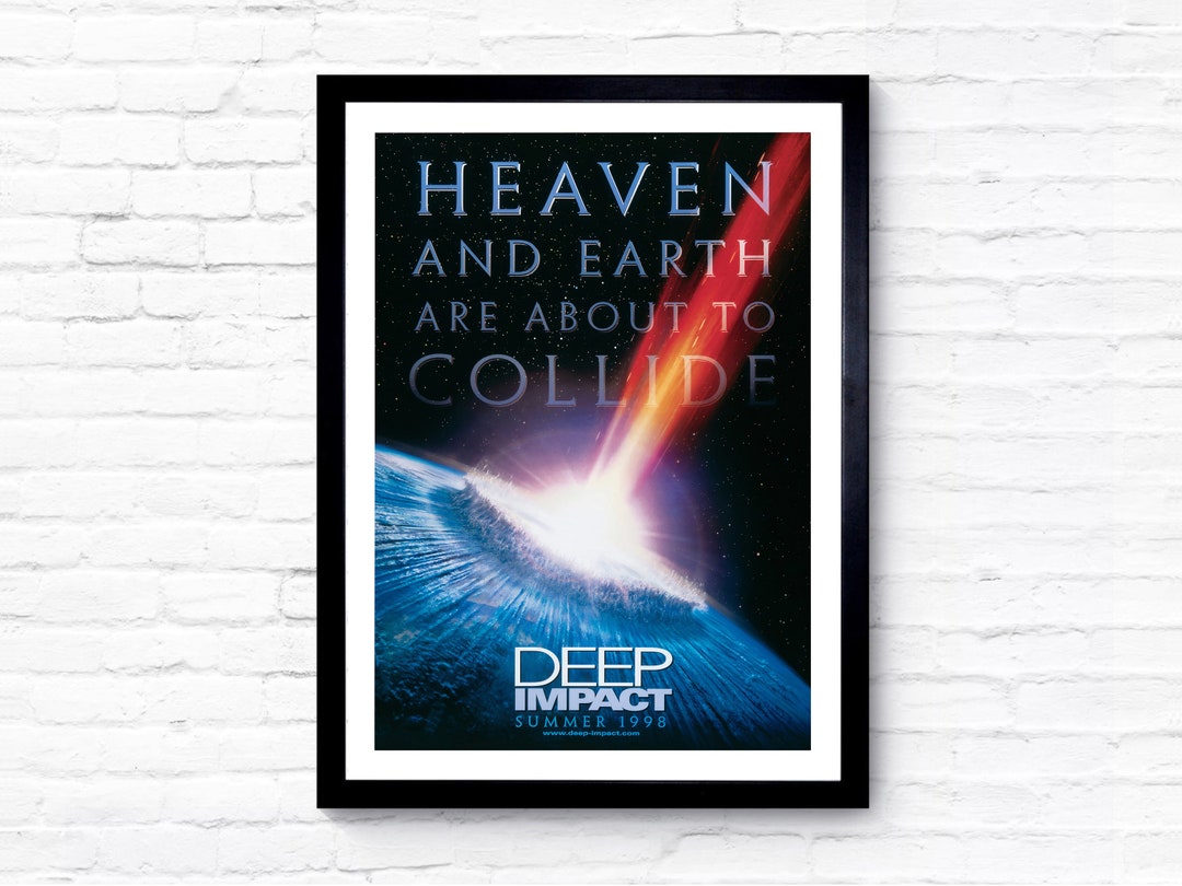 Deep Impact - 1998 - Movie Poster - Film Poster - Cinema Poster - A1/A2 ...