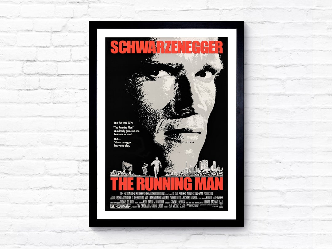 The Running Man - 1987 - Movie Poster - Film Poster - Cinema Poster ...