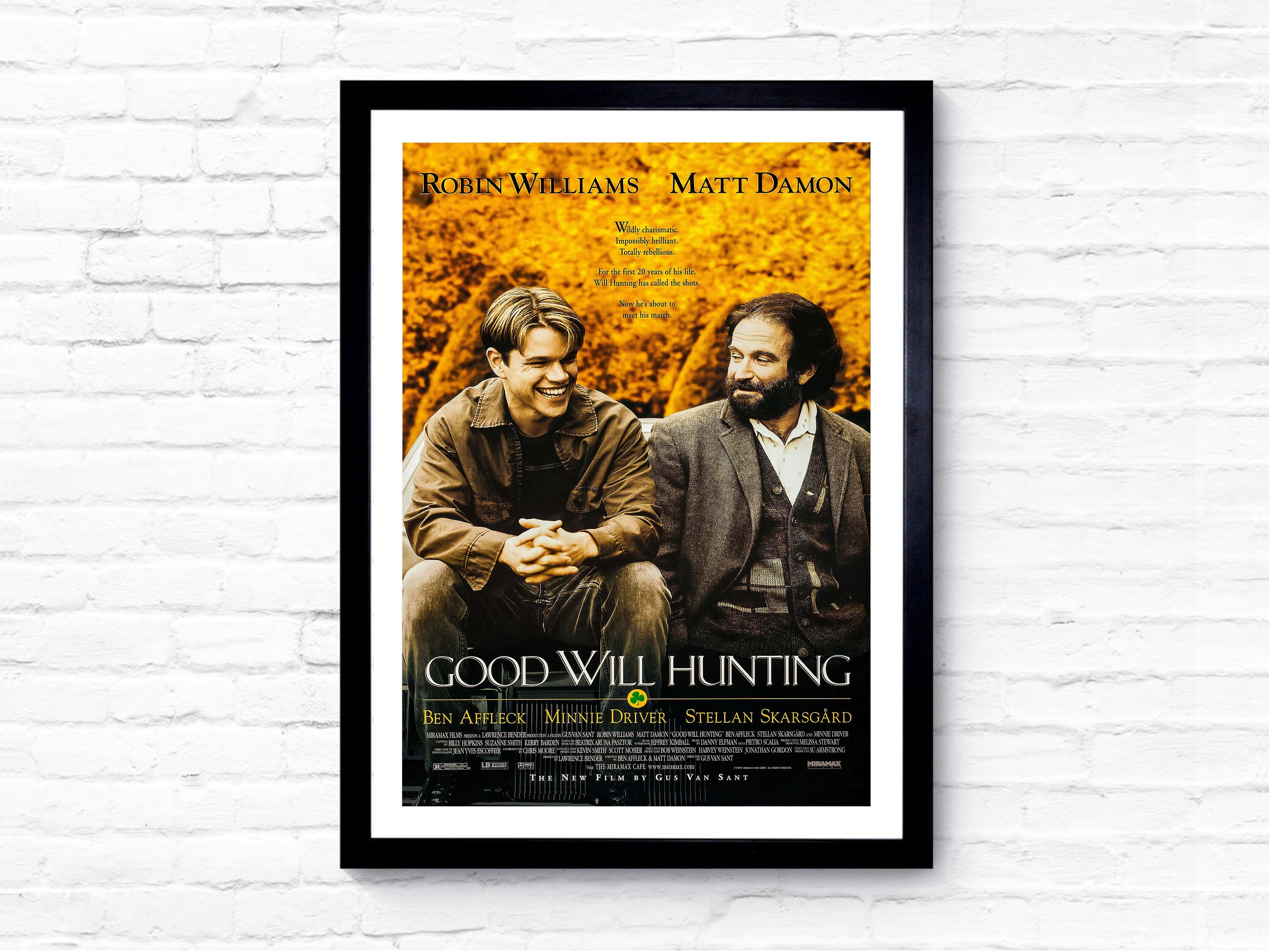 Good Will Hunting - 1997 - Movie Poster - Film Poster - Cinema Poster ...