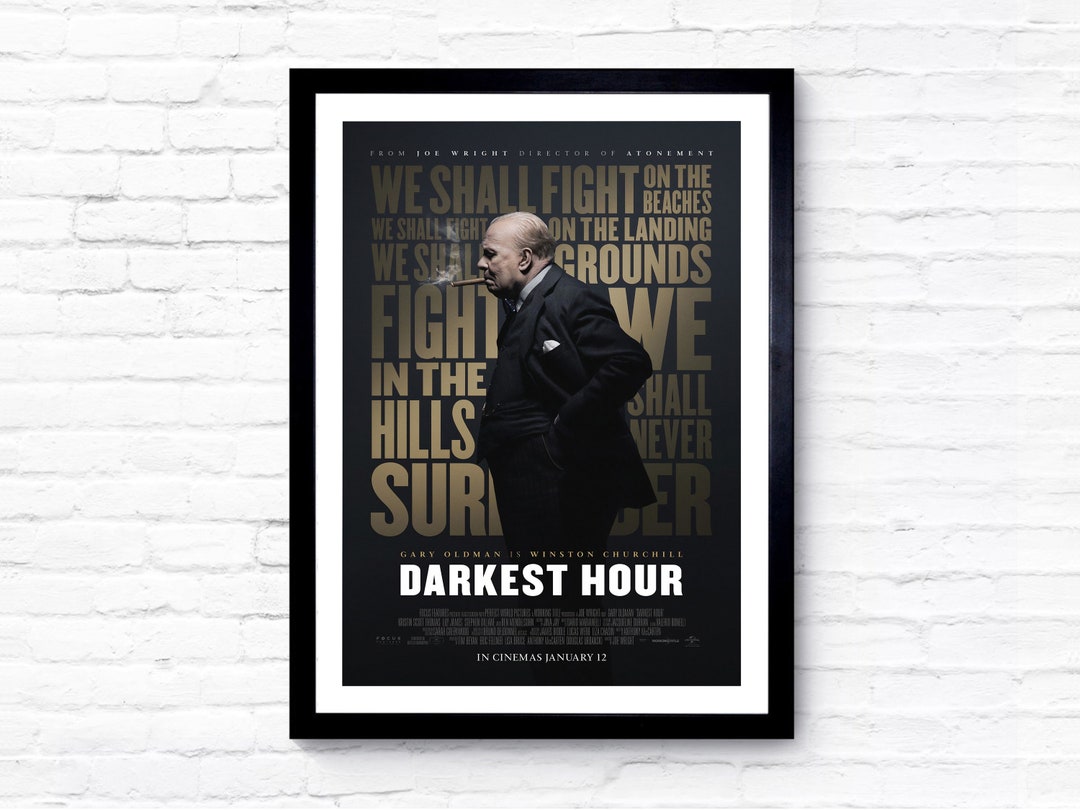 Darkest Hour - 2017 - Movie Poster - Film Poster - Cinema Poster - A1 ...