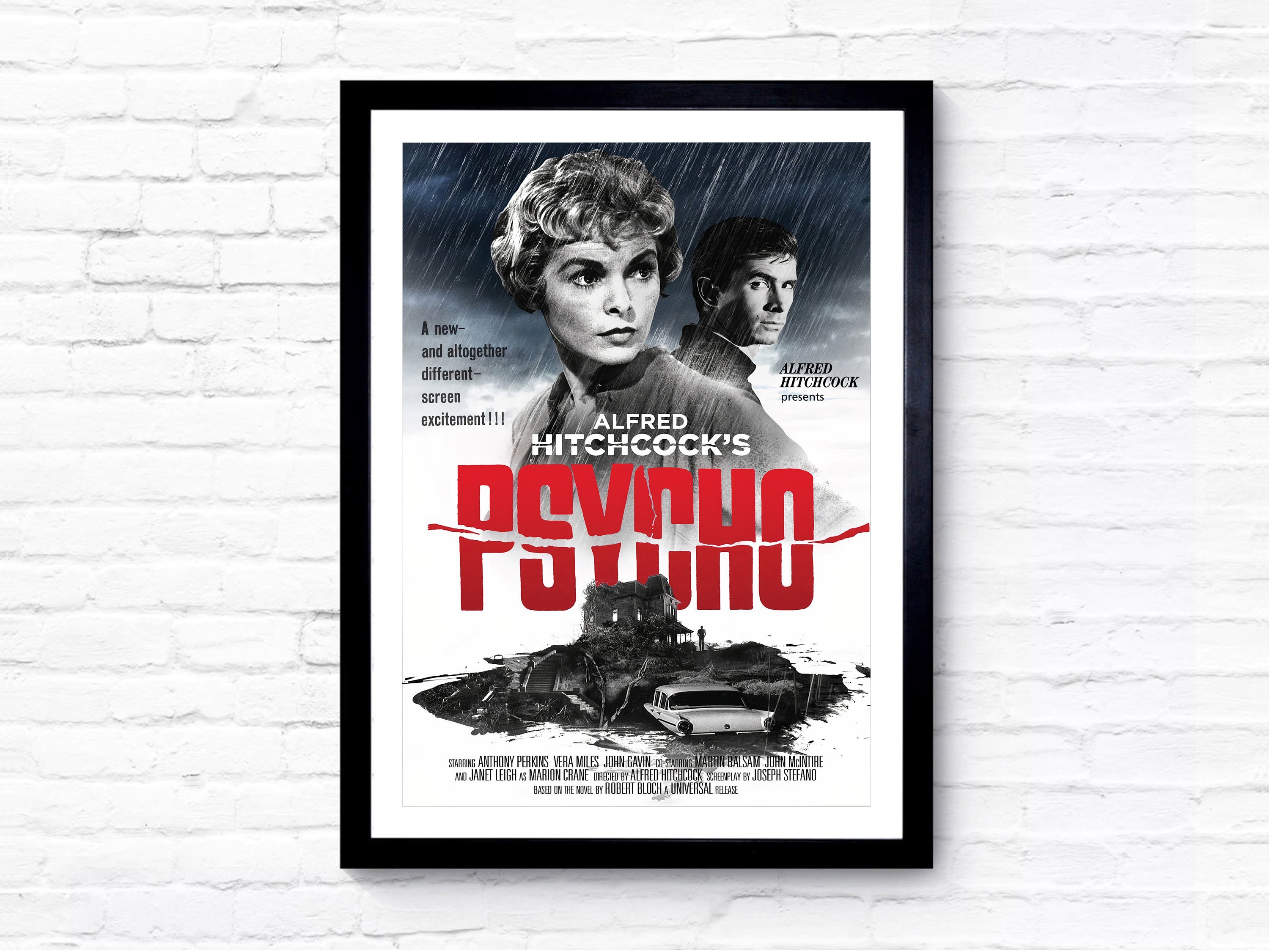 Psycho 1960 Movie Poster Film Poster Cinema Poster A1/A2/A3/A4/A5 - Etsy