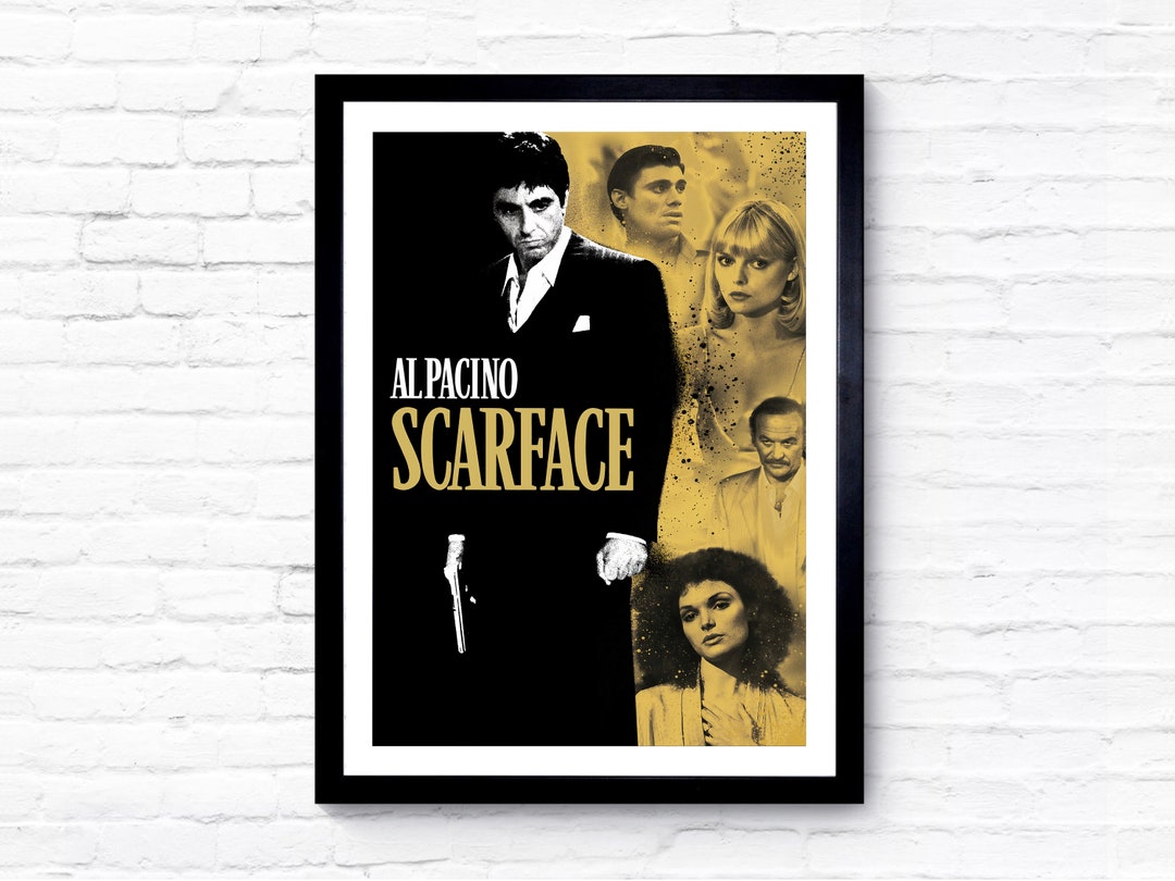 Scarface - 1983 - Movie Poster - Film Poster - Cinema Poster - A1/A2/A3 ...