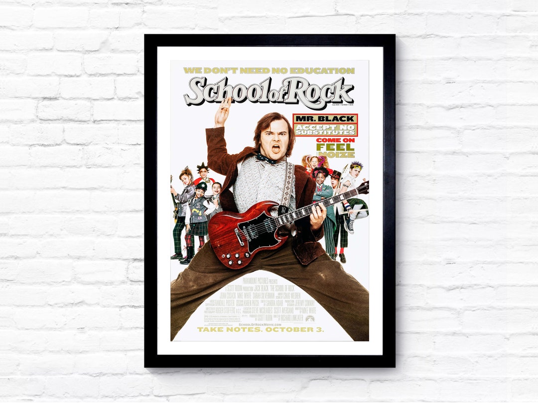 School of Rock - 2003 - Movie Poster - Film Poster - Cinema Poster - A1 ...