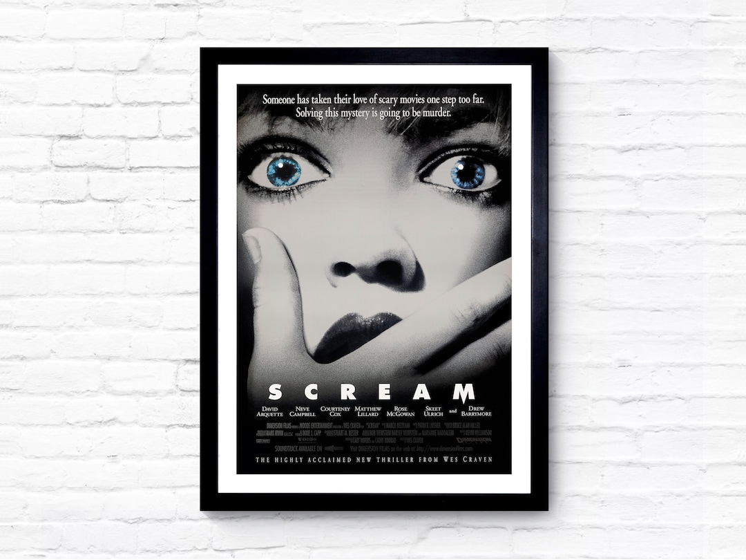 Scream - 1996 - Movie Poster - Film Poster - Cinema Poster - A1/A2/A3 ...