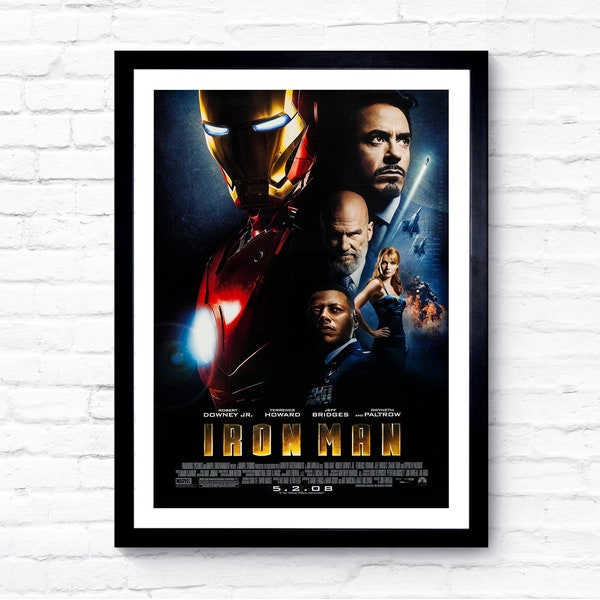 Iron Man 1 Movie Poster - Etsy