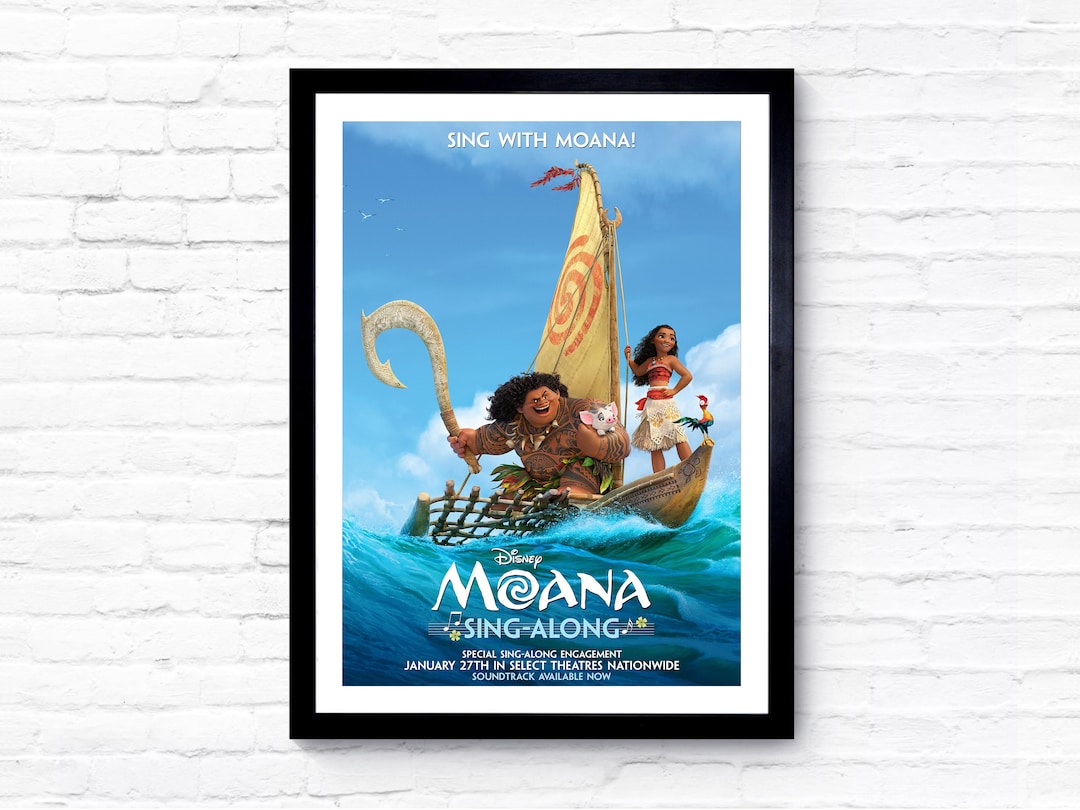 Moana - 2016 - Movie Poster - Film Poster - Cinema Poster - A1/A2/A3/A4 ...