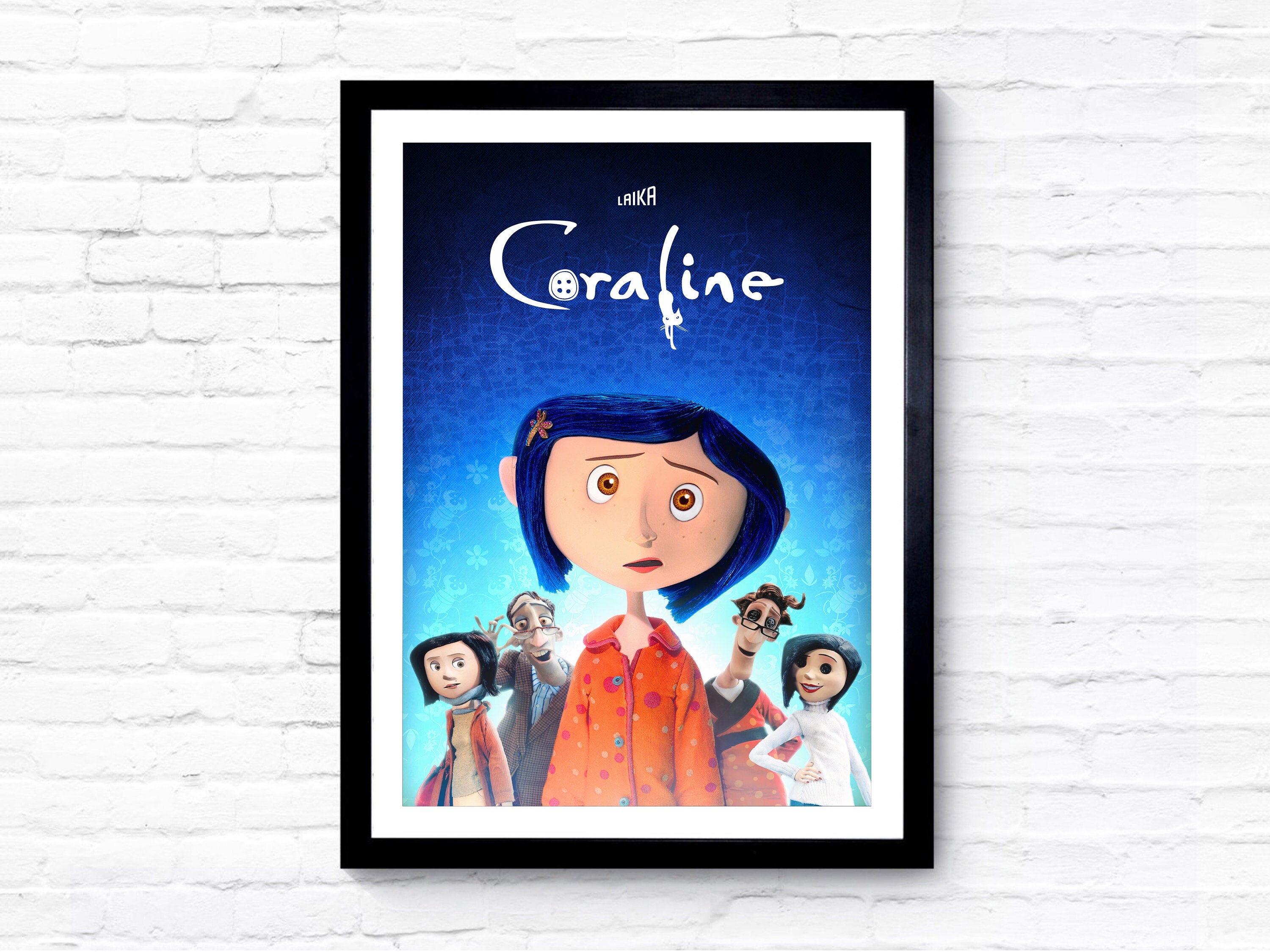 Coraline 2009 Movie Poster Film Poster Cinema Poster A1/A2/A3/A4/A5 - Etsy