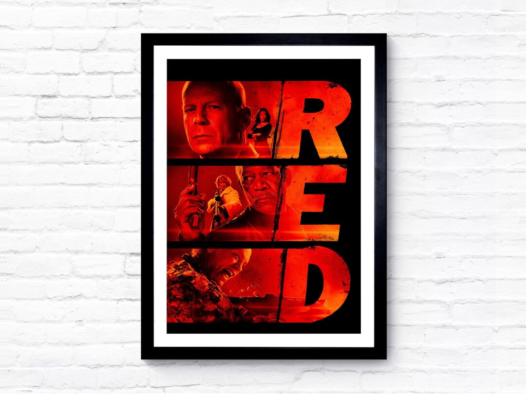 Red - 2010 - Movie Poster - Film Poster - Cinema Poster - A1/A2/A3/A4 ...
