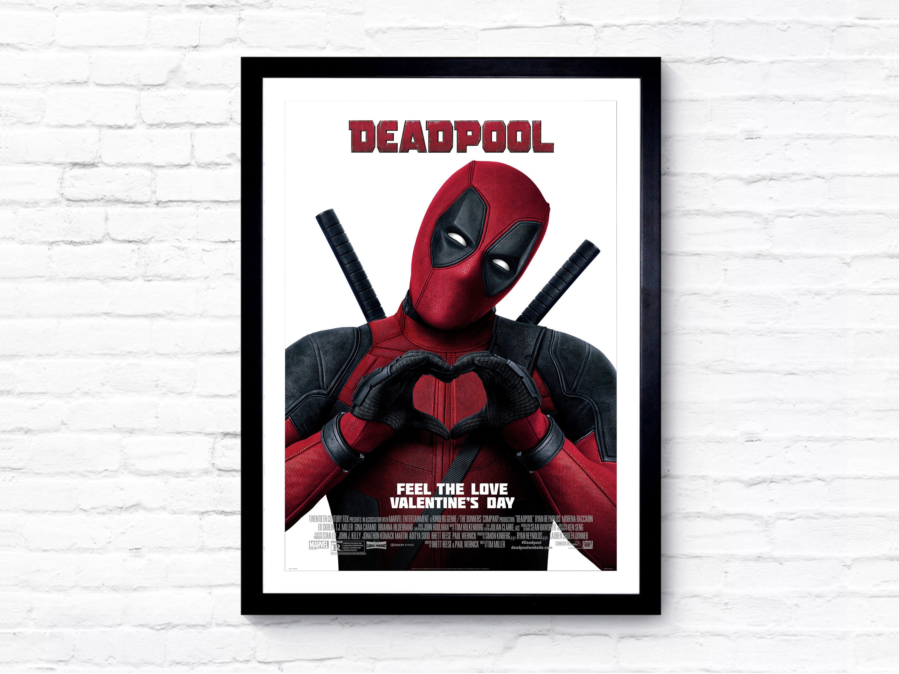 Deadpool - 2016 - Movie Poster - Film Poster - Cinema Poster - A1/A2/A3 ...
