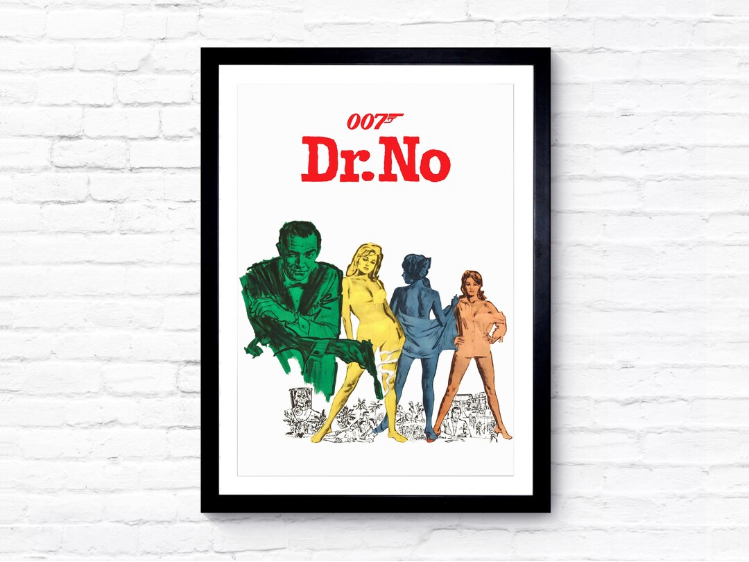 Dr. No - James Bond - 007 - 1962 - Movie Poster - Film Poster - Cinema Poster - A1/A2/A3/A4/A5 ...