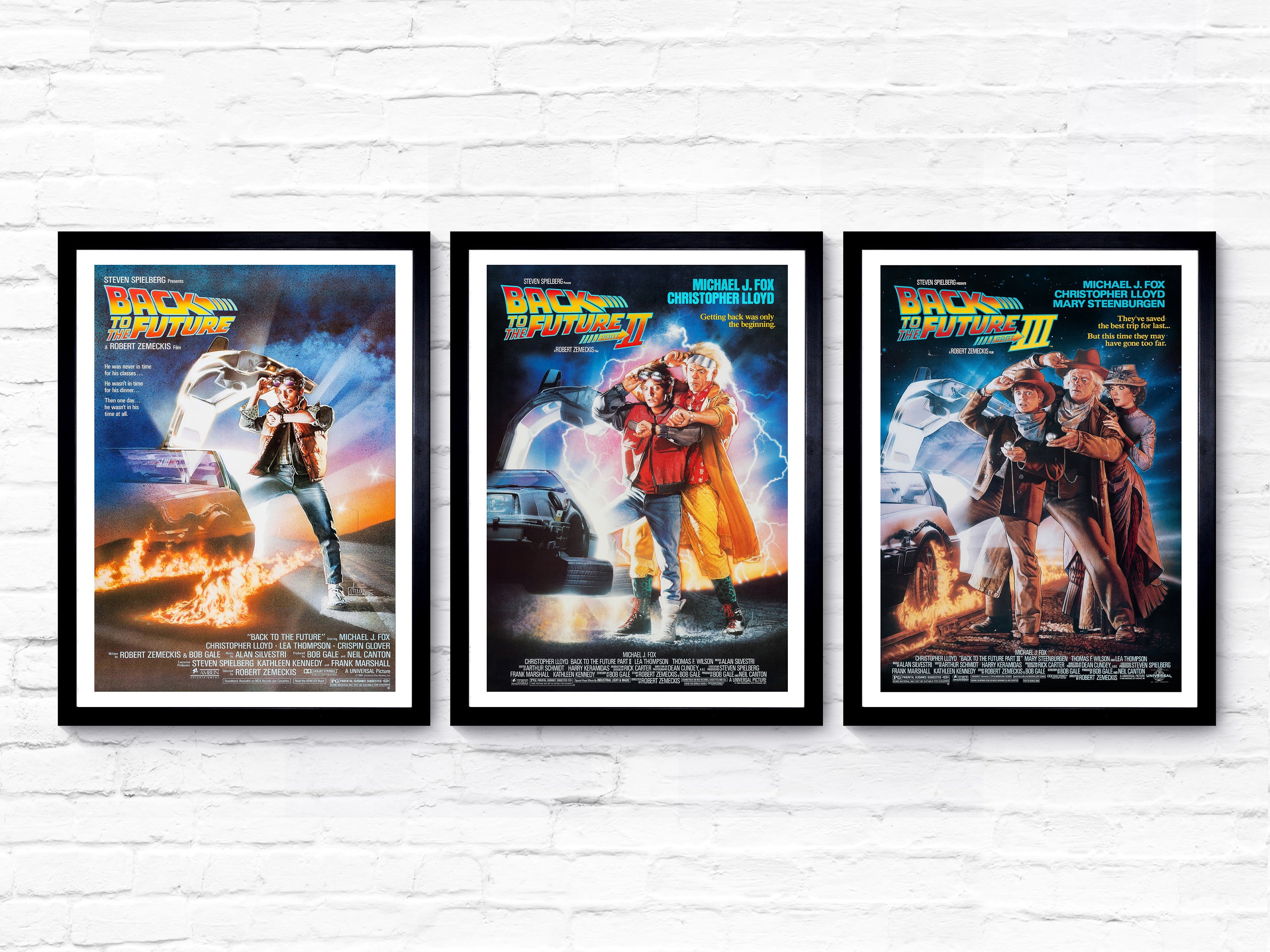Back to the Future Trilogy Part 1, Part 2 and Part 3 1985, 1989, 1990 ...