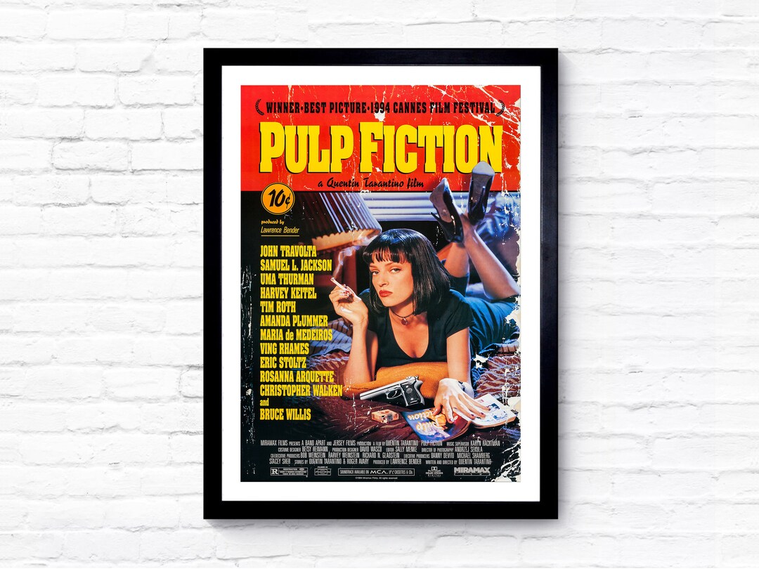 Pulp Fiction - 1994 - Movie Poster - Film Poster - Cinema Poster - A1 ...