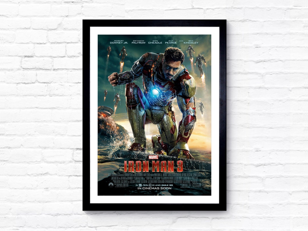 Iron Man 3 - 2013 - Movie Poster - Film Poster - Cinema Poster - A1/A2 ...