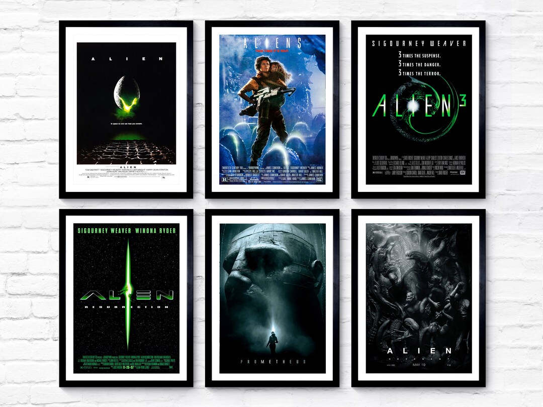Alien Movies Collection - 6 Movie Posters - 1979 - 2017 - Movie Poster ...