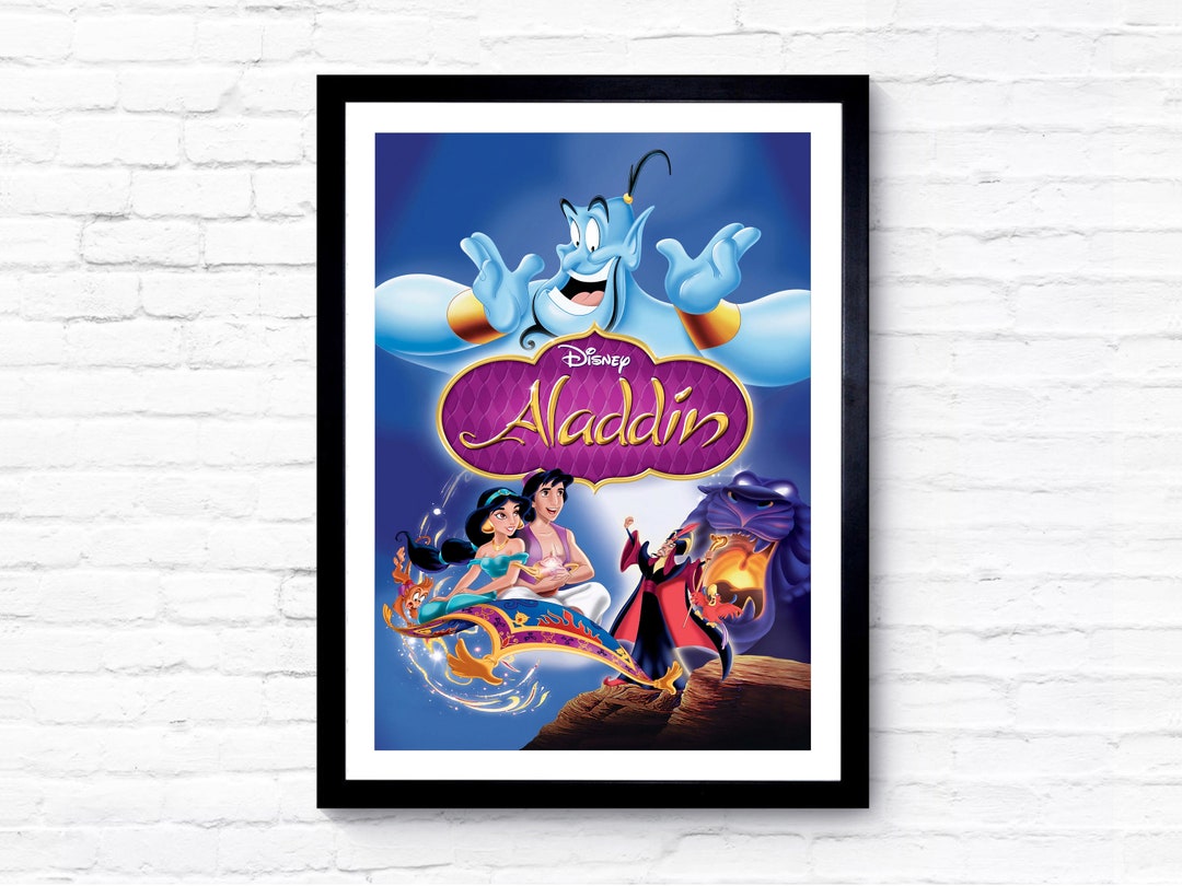 Aladdin - 1992 - Movie Poster - Film Poster - Cinema Poster - A1/A2/A3 ...