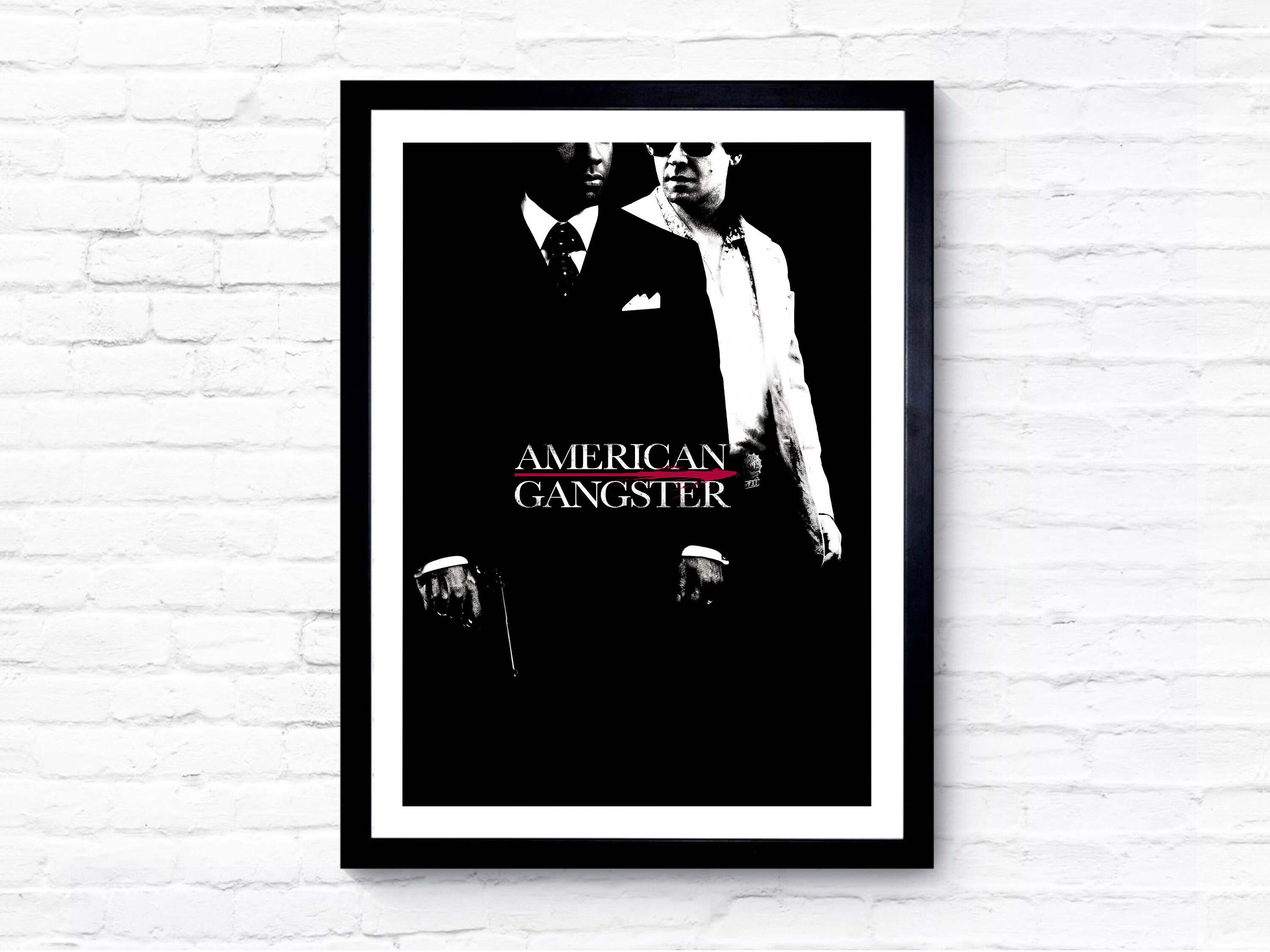 Amerikansk Gangster Plakat No748 My American Gangster Minimal Movie