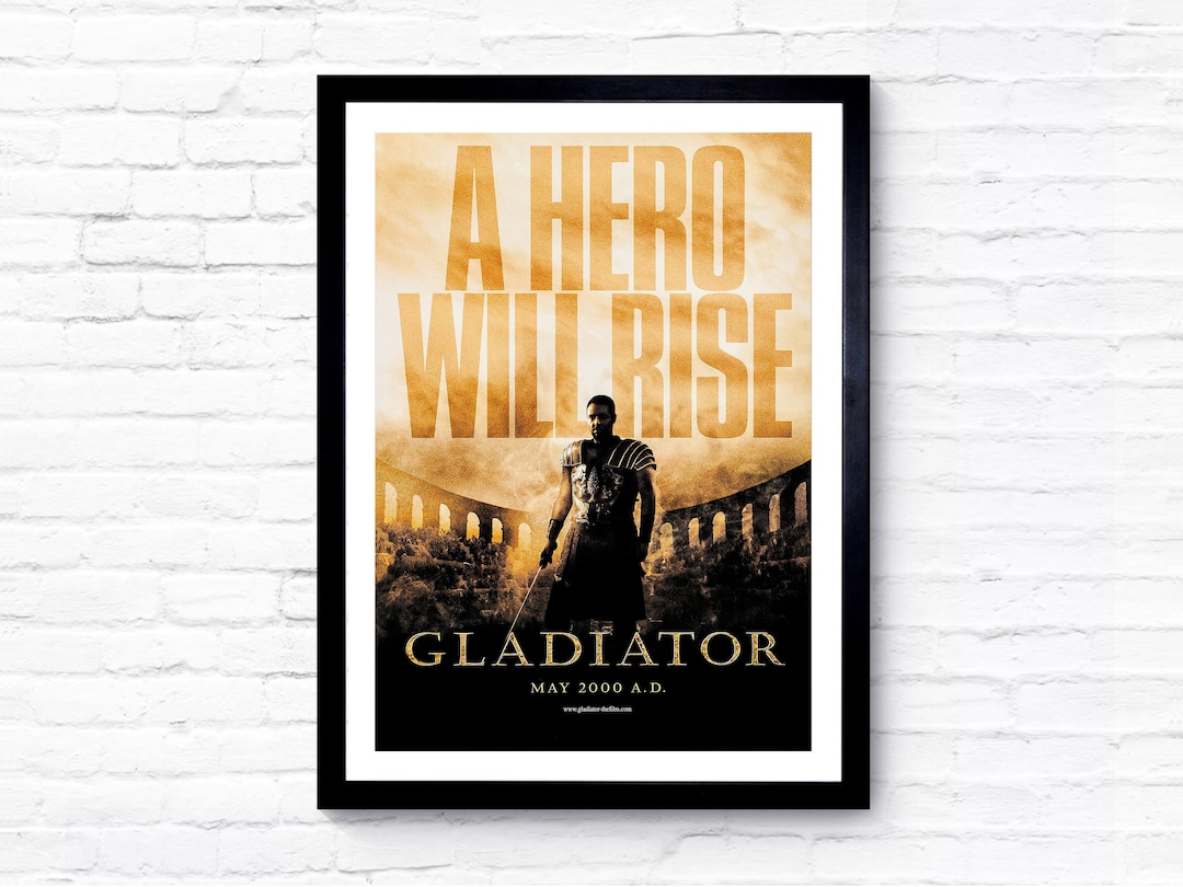 Gladiator - 2000 - Movie Poster - Film Poster - Cinema Poster - A1/A2 ...