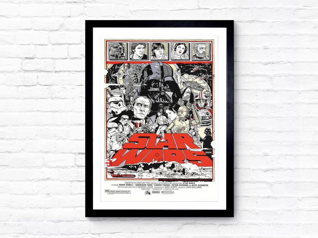 Star Wars: Episode IV - A New Hope - 1977 - Movie Poster - Film Poster ...