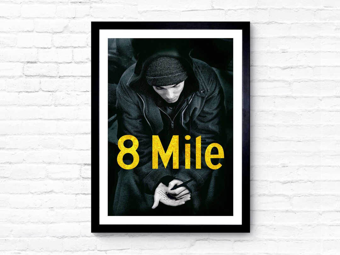 8 Mile - 2002 - Movie Poster - Film Poster - Cinema Poster - A1/A2/A3 ...