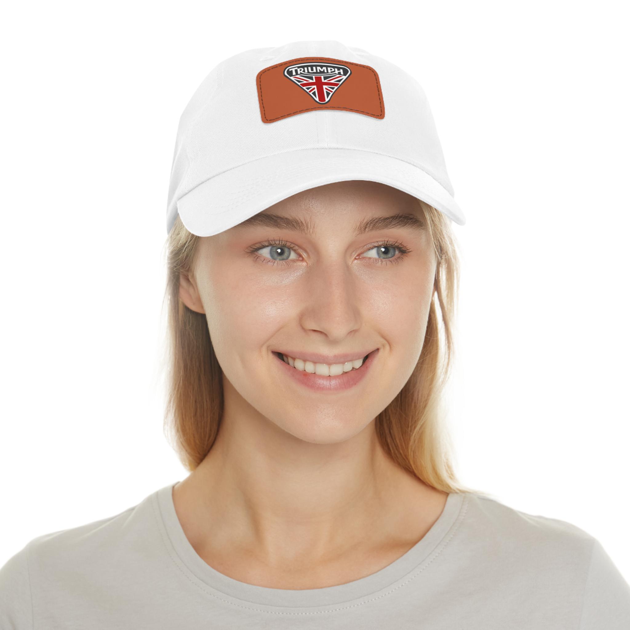 Triumph Motorcycle Hat With Leather Patch - Etsy