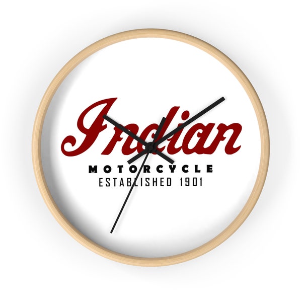 Indian Motorcycle Wall Clock - Etsy