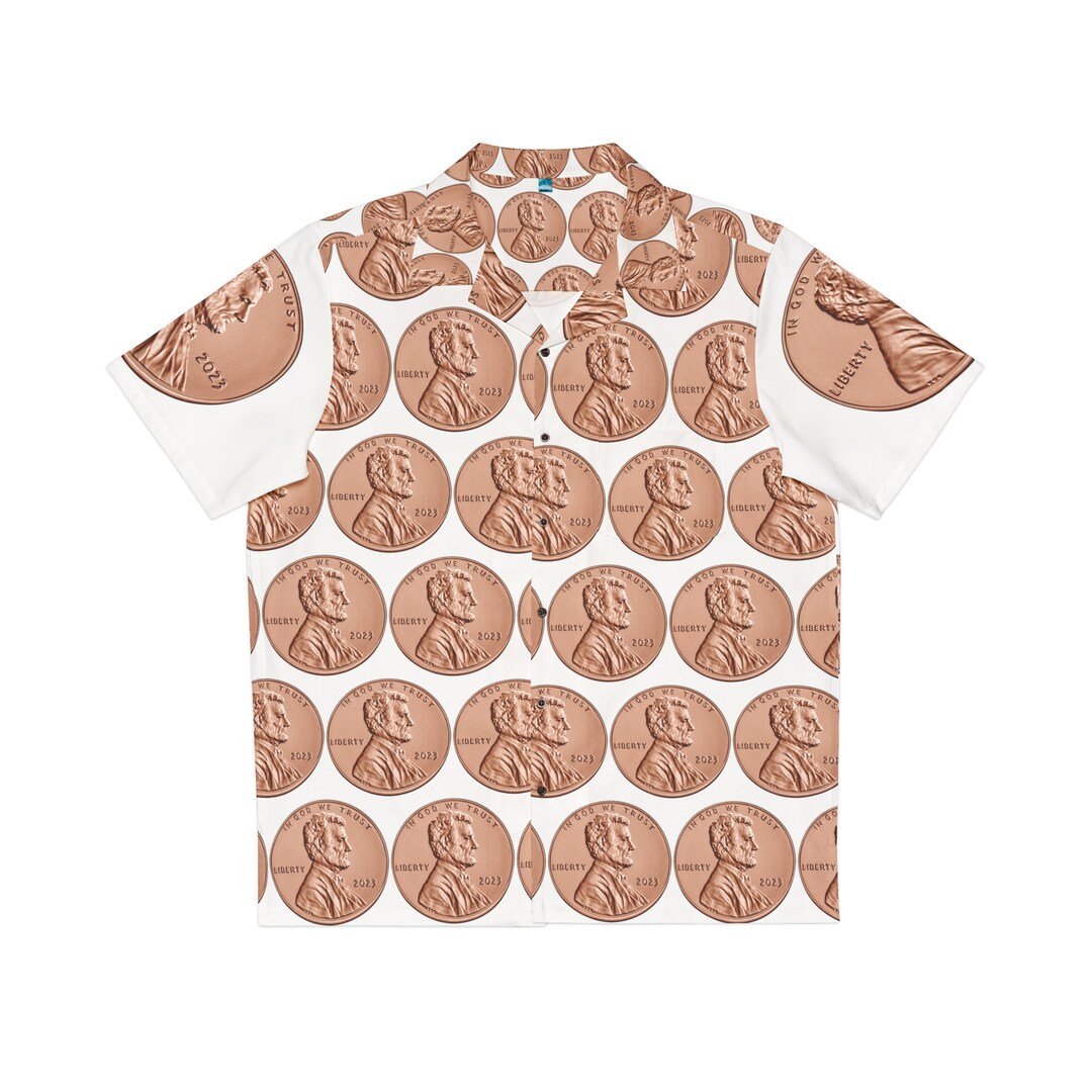 Pennies Men's Hawaiian Shirt - Etsy