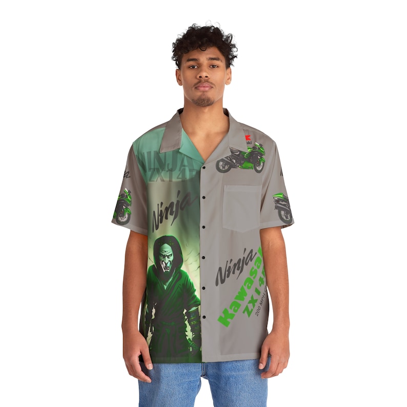 Kawasaki Ninja 200 MPH Club Men's Hawaiian Shirt - Etsy