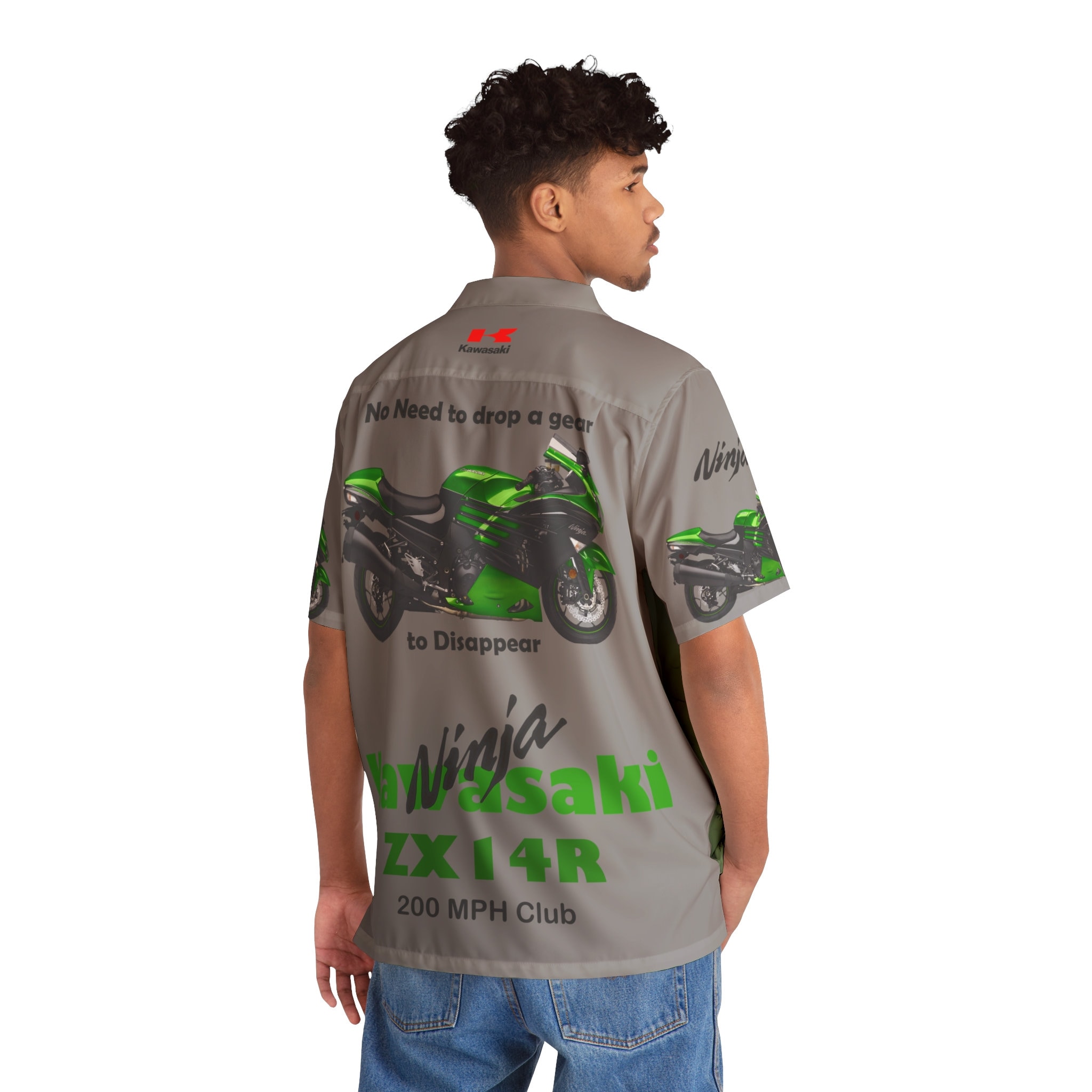 Kawasaki Ninja 200 MPH Club Men's Hawaiian Shirt - Etsy