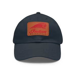 Indian Motorcycle Hat With Leather Patch - Etsy